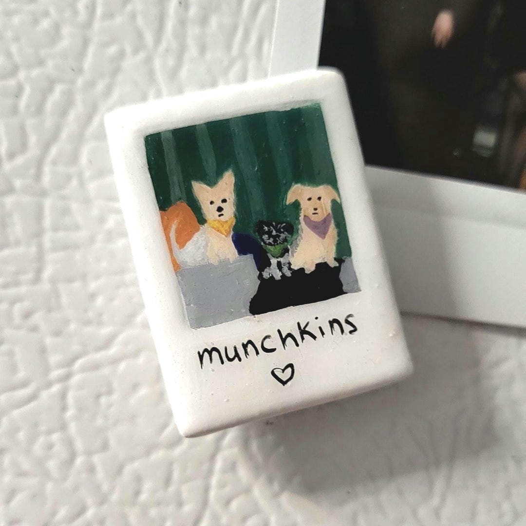 Polaroid Magnet - HANDMADE and Custom With Your Picture - Air Dry Clay ...