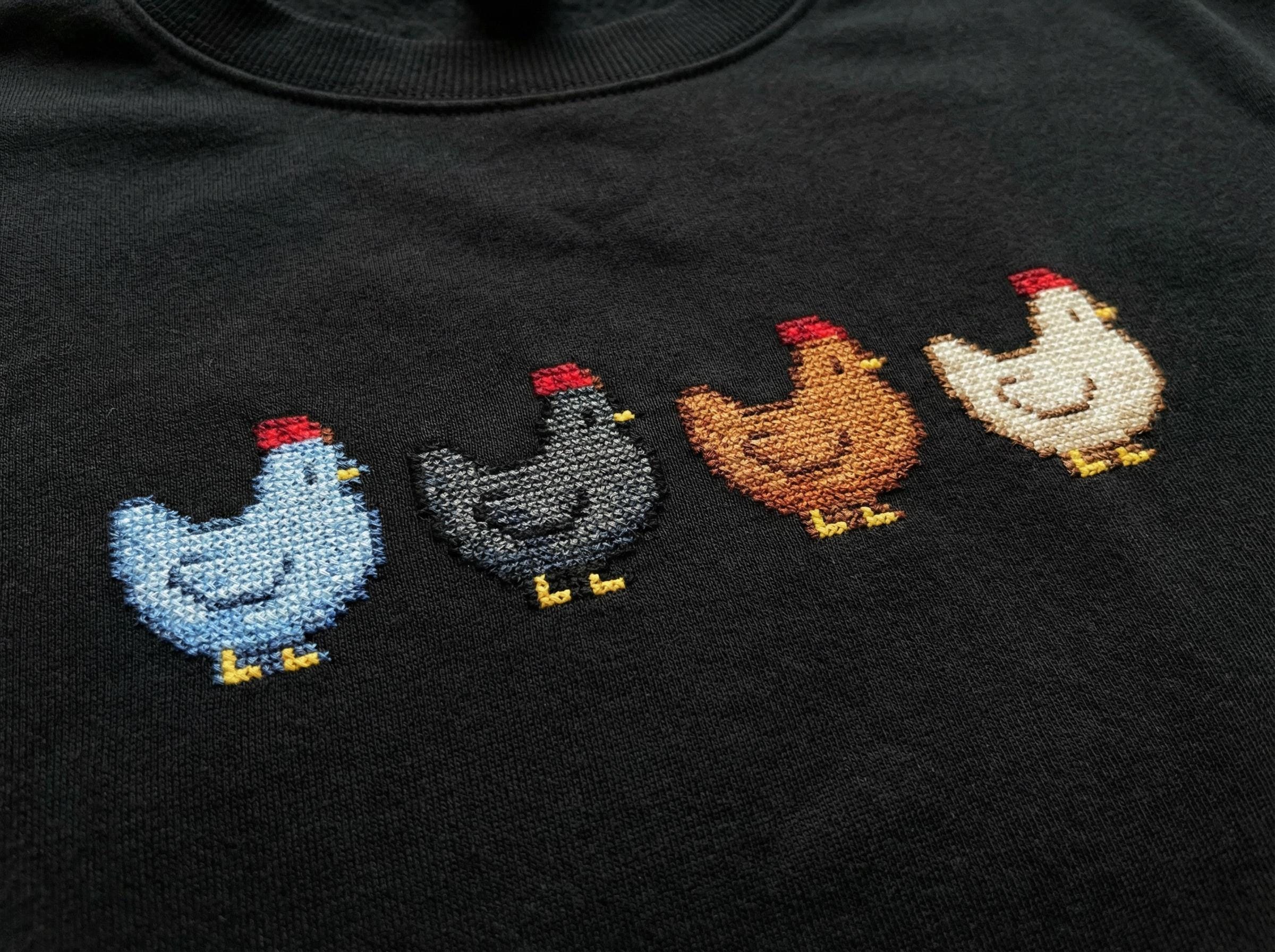 Stardew Valley Chicken Icons | Pixel Art Embroidery (digital Download ...