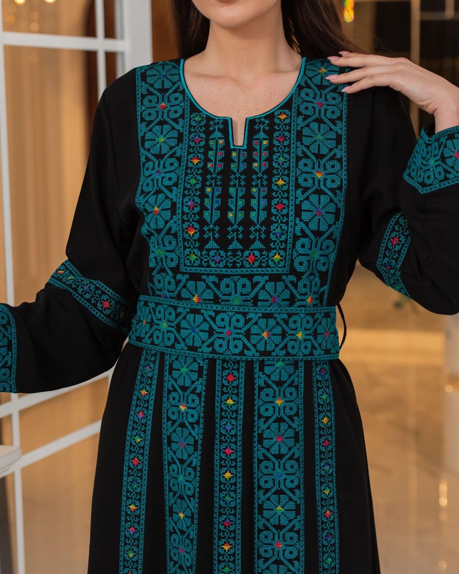 Embroidered Palestinian Style Traditional Thobe - Etsy