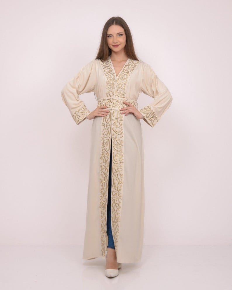 Arabic Calligraphy Abaya - Etsy