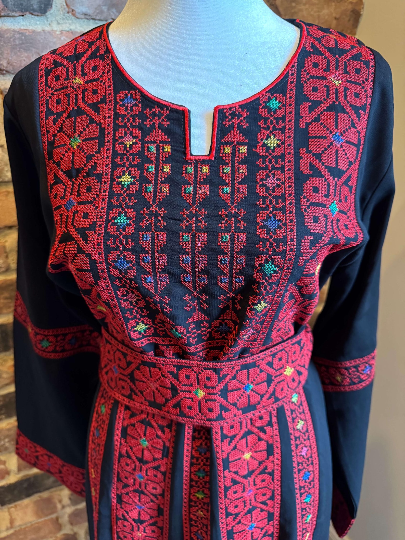 Embroidered Palestinian Style Traditional Thobe - Etsy