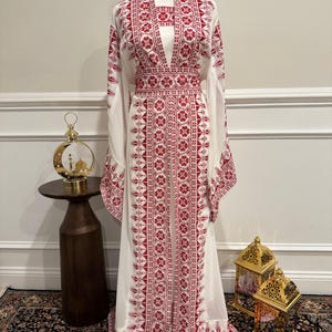 Embroidered Palestinian Style Traditional 2-piece Abaya - Etsy
