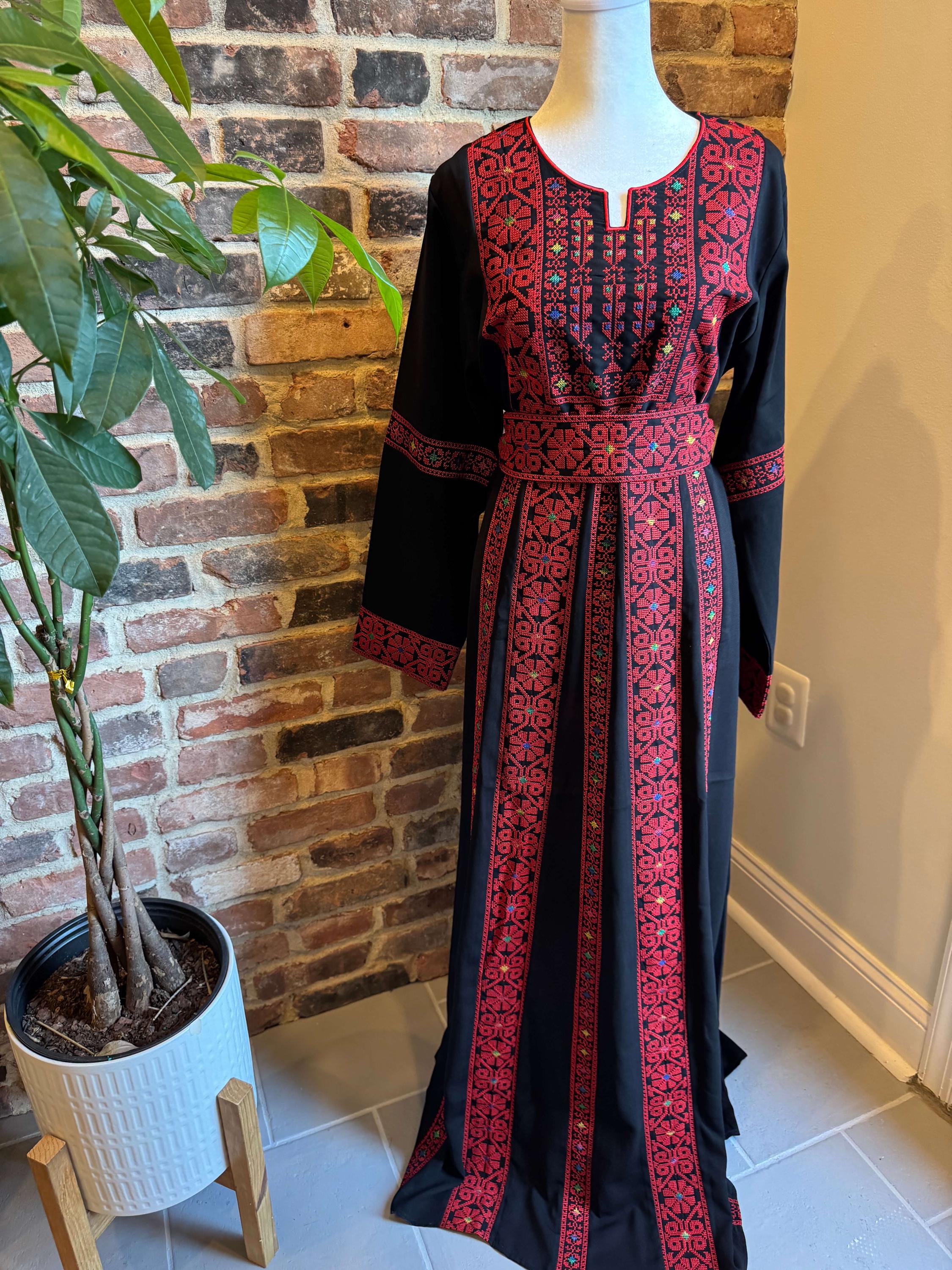 Embroidered Palestinian Style Traditional Thobe - Etsy