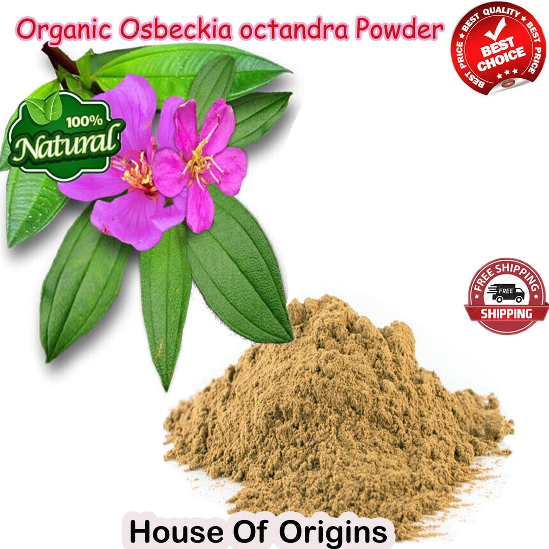 Osbeckia Octandra Powder, 1 KG BULK Liver Plant Rare Magical Ayurveda ...