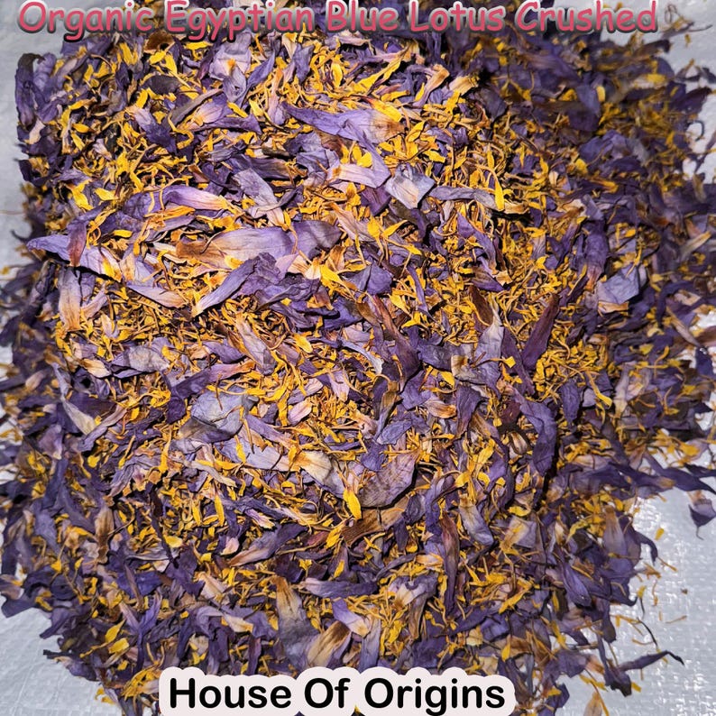 Organic Crushed Blue Lotus Tea | Nymphaea Caerulea Petals for ...