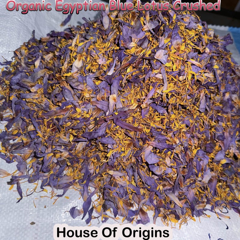 Organic Crushed Blue Lotus Tea | Nymphaea Caerulea Petals for ...