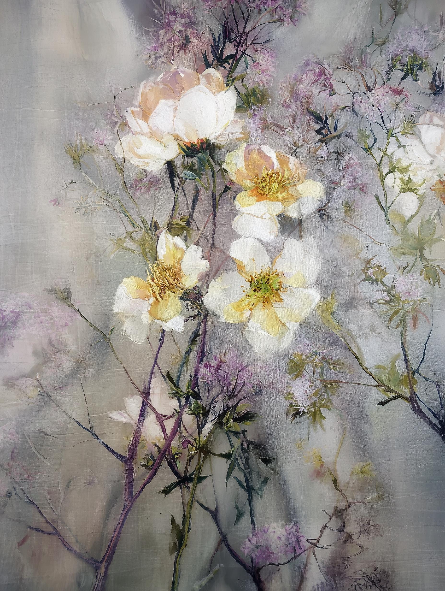 Victorian Vintage Botanical Wildflowers Art Digital Products - High ...