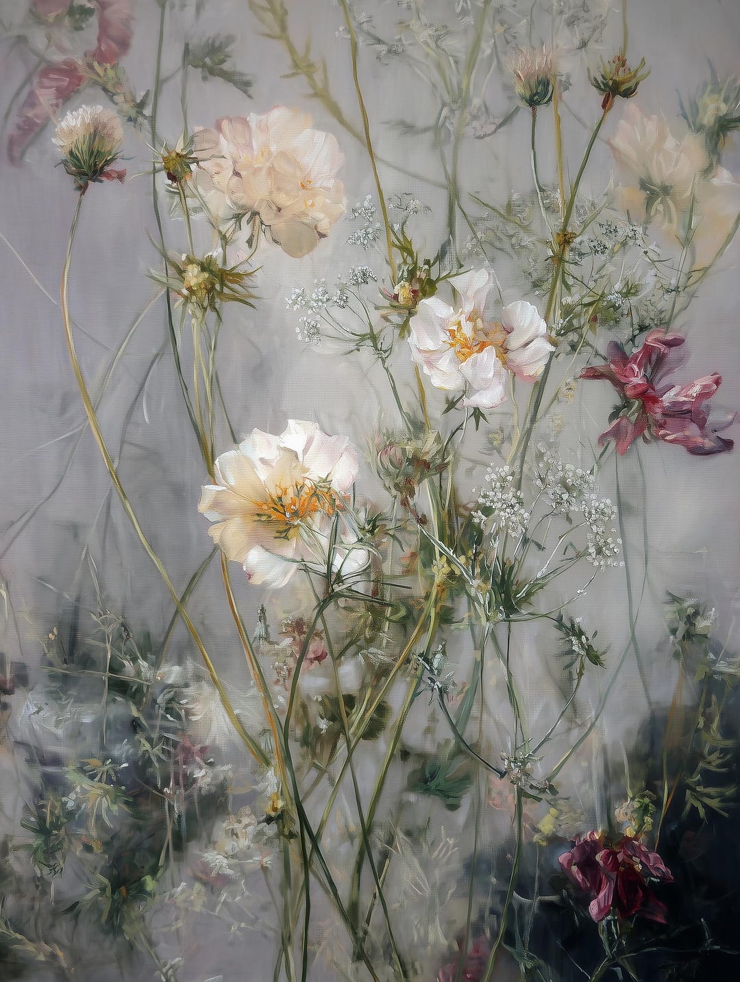 Victorian Vintage Botanical Wildflowers Art Digital Products - High ...