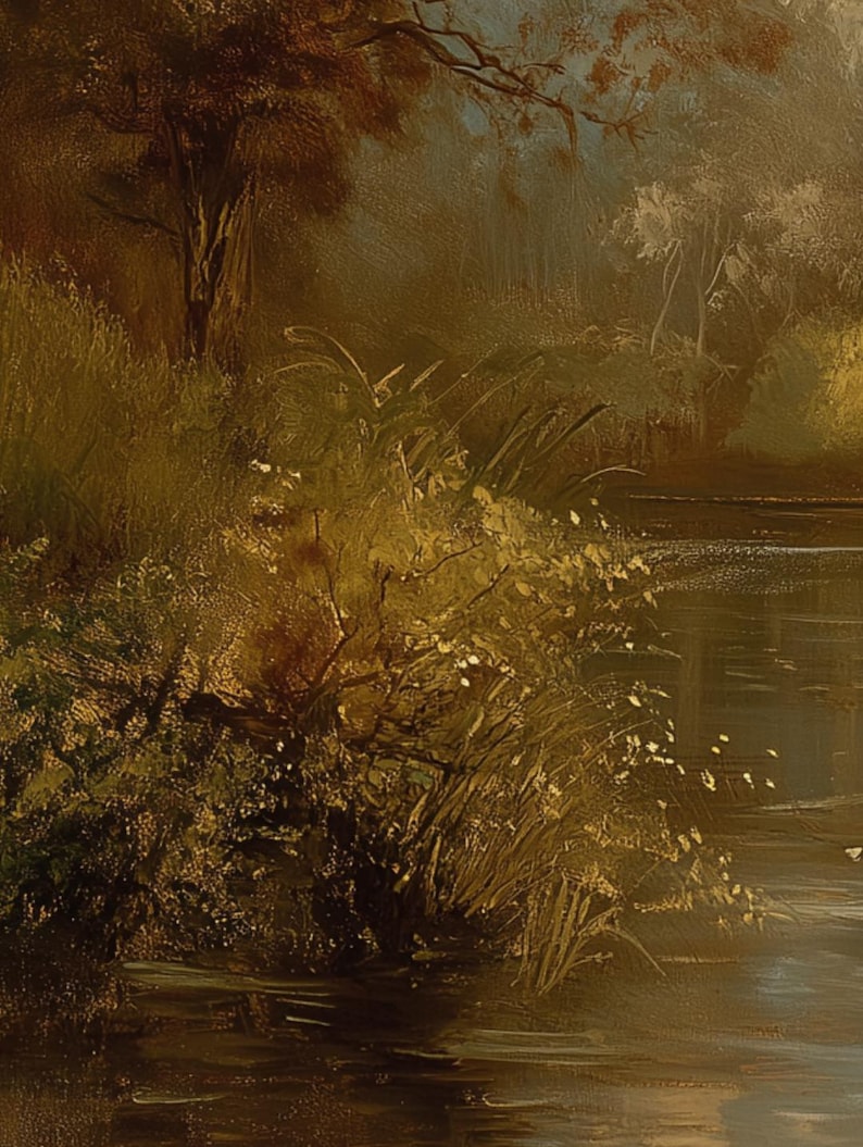 Fall English Countryside - Victorian Vintage Autumn Landscape Digital ...