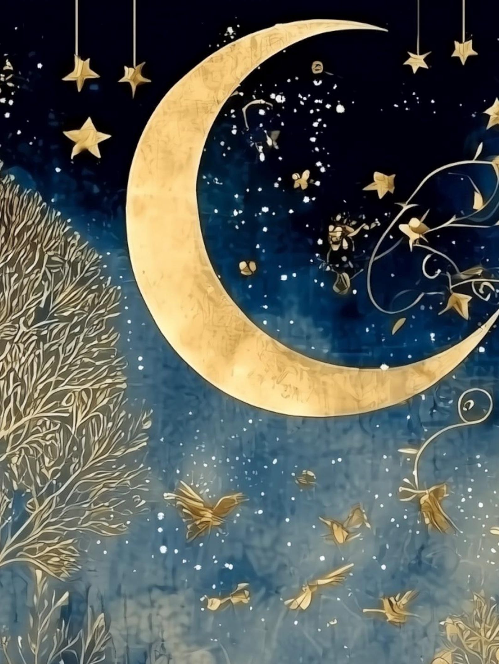 Winter in William Morris Style Digital Products - Christmas Art Nouveau ...