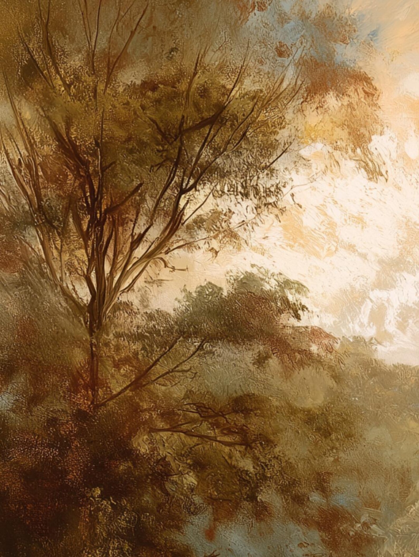 Fall English Countryside - Victorian Vintage Autumn Landscape Digital ...