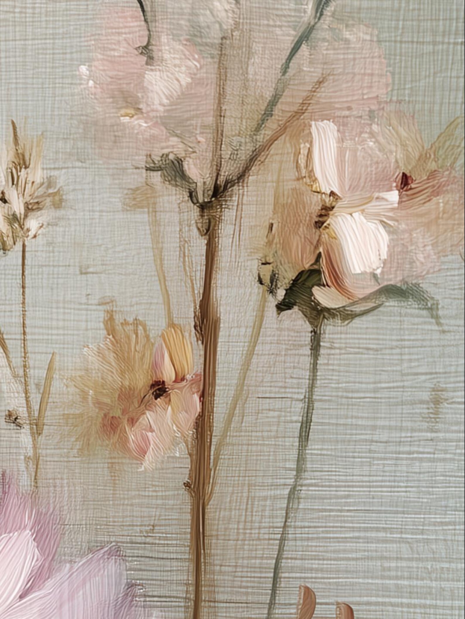 Wildflower Victorian Flowers Printable Wall Art. Spring Decor Vintage ...