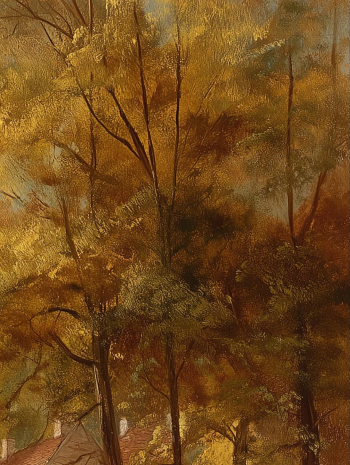 Fall English Countryside - Victorian Vintage Autumn Landscape Digital ...