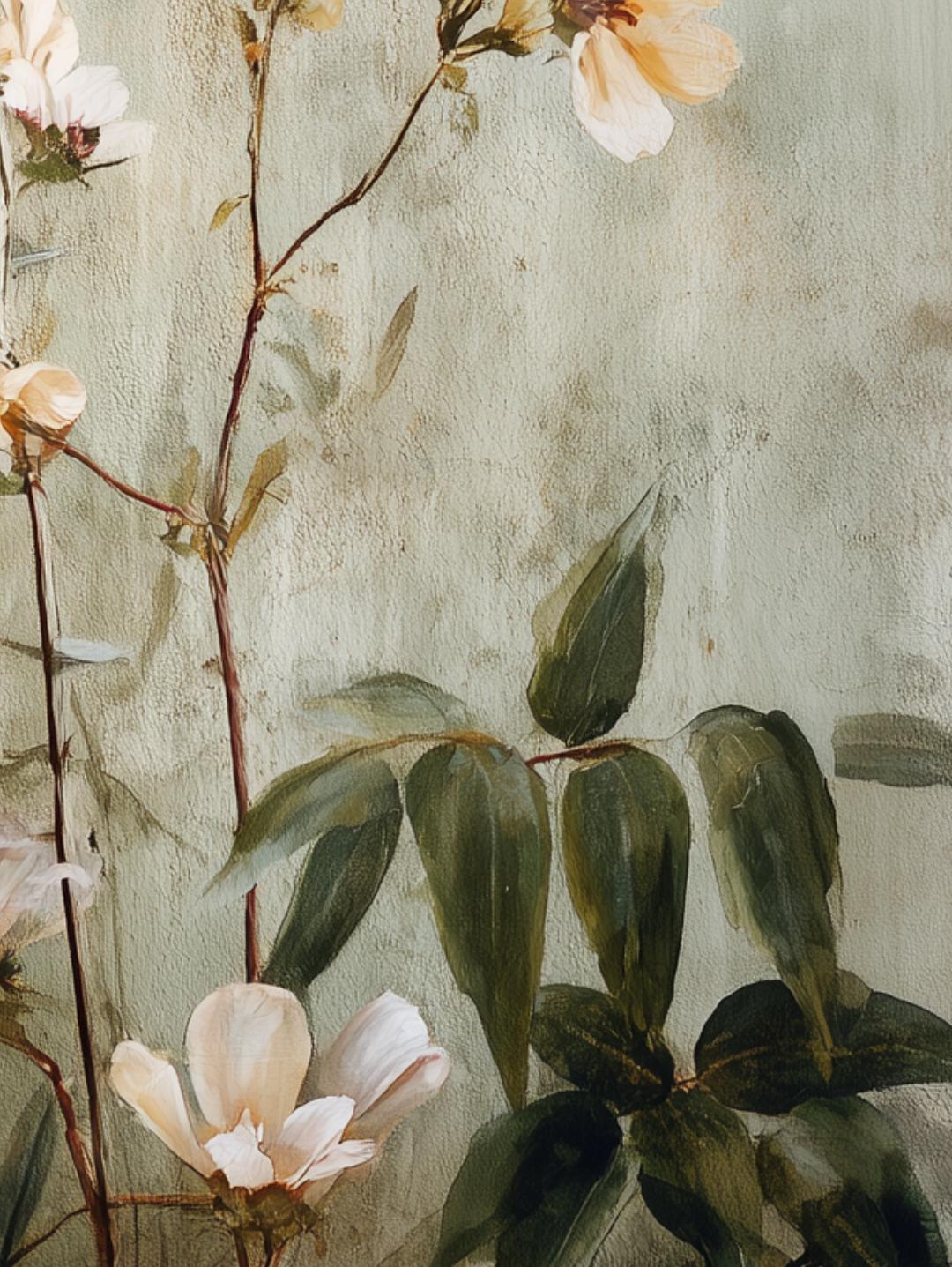 Wildflower Victorian Flowers Printable Wall Art. Spring Decor Vintage ...