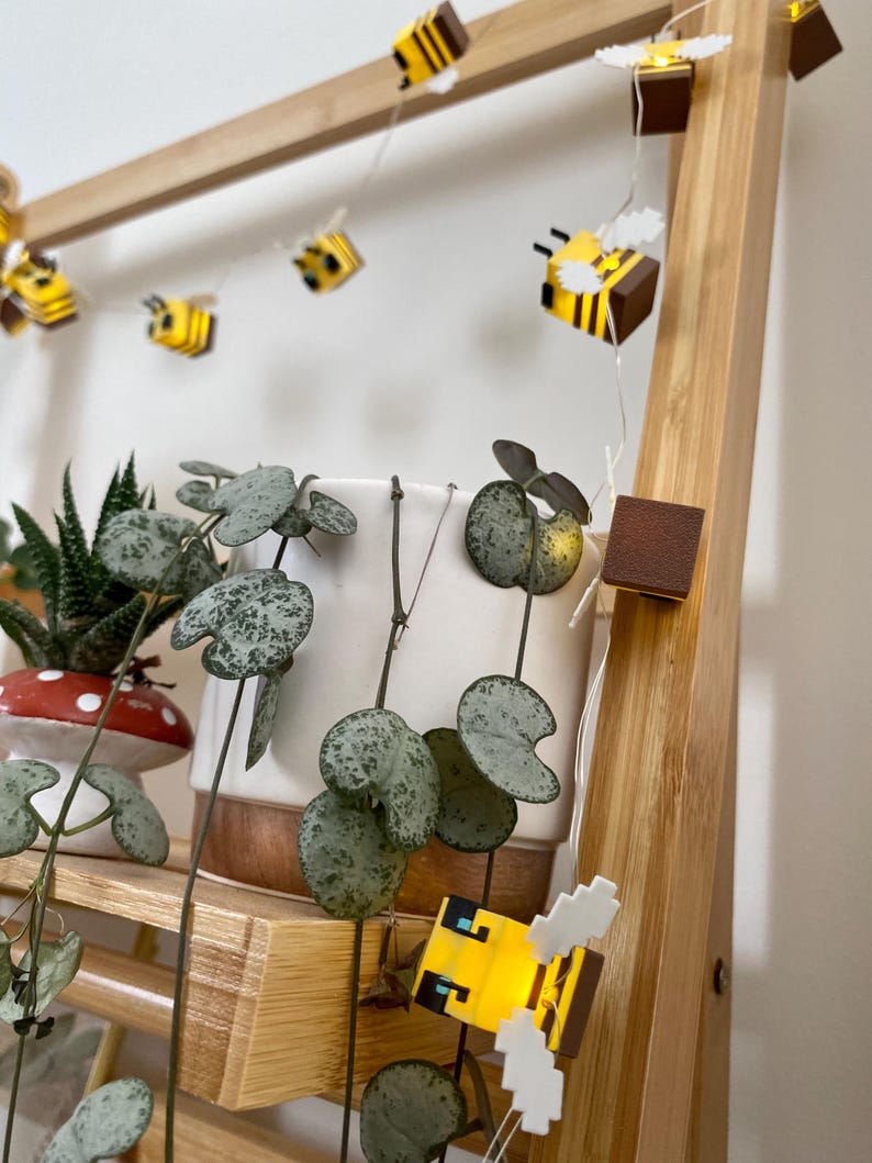 Minecraft Bee Fairy Lights | String Lights | 3D Printed - Etsy