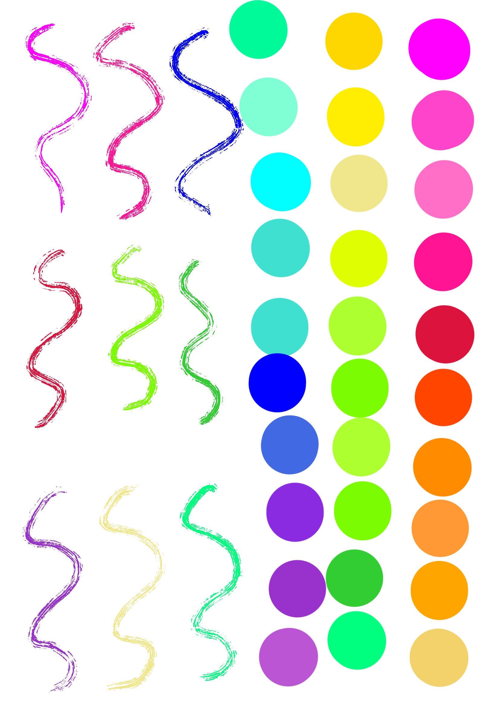 Neon Groove Procreate Color Palette – 80s/90s Retro Brights, Funky Hip ...