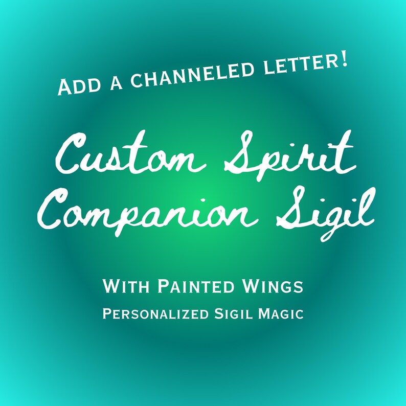 Custom Spirit Companion Sigil + Channeled Letter | Personalized Sigil ...