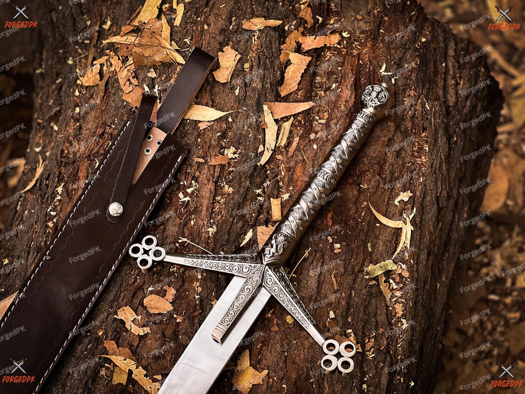 Handmade Scottish Claymore Sword Replica – Steel Highland Longsword ...
