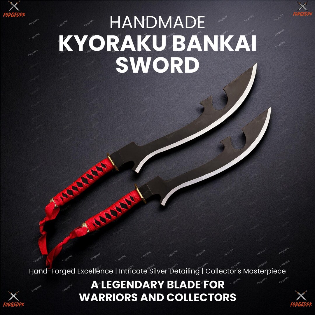 Hand-forged Dual-tone Samurai Katana – Handmade Anime-inspired Fantasy ...