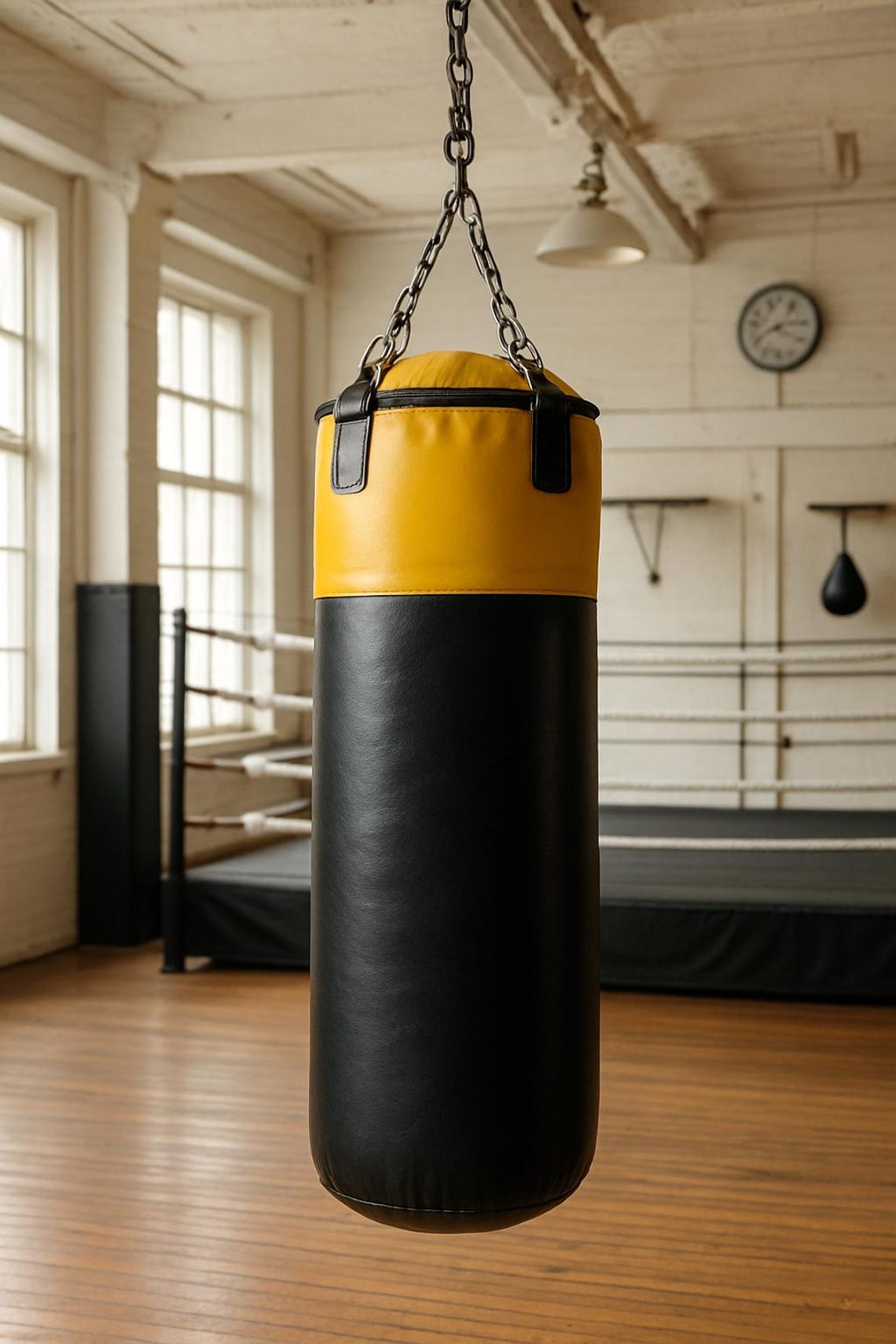 Genuine Leather Punching Bag : Black & Dual Color Boxing Sandbag - Etsy