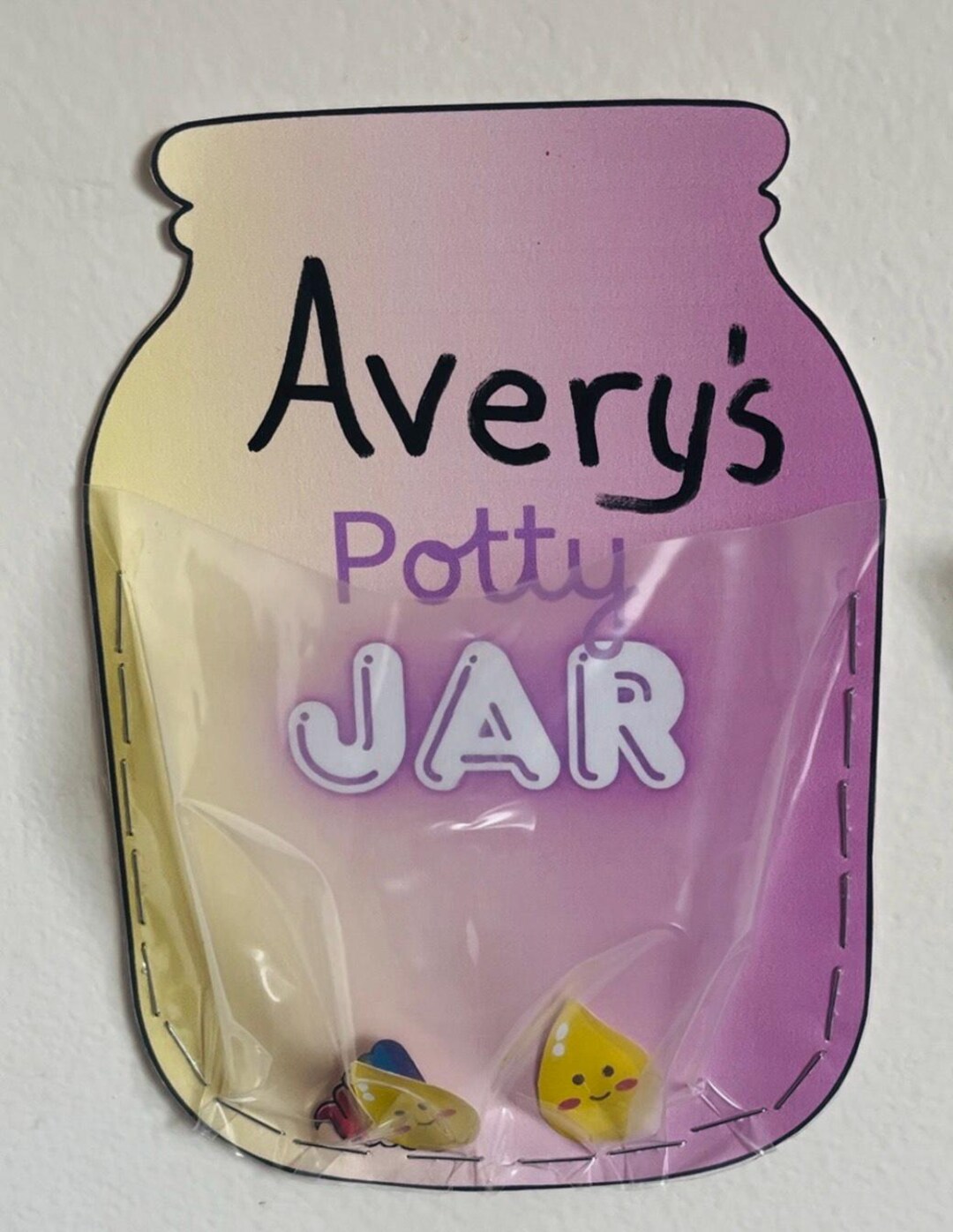 Potty Jar Template for Potty Training Children - Etsy
