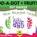 Fruit Dot Marker Activity Pack: Printable Do-a-dot Coloring Pages for ...
