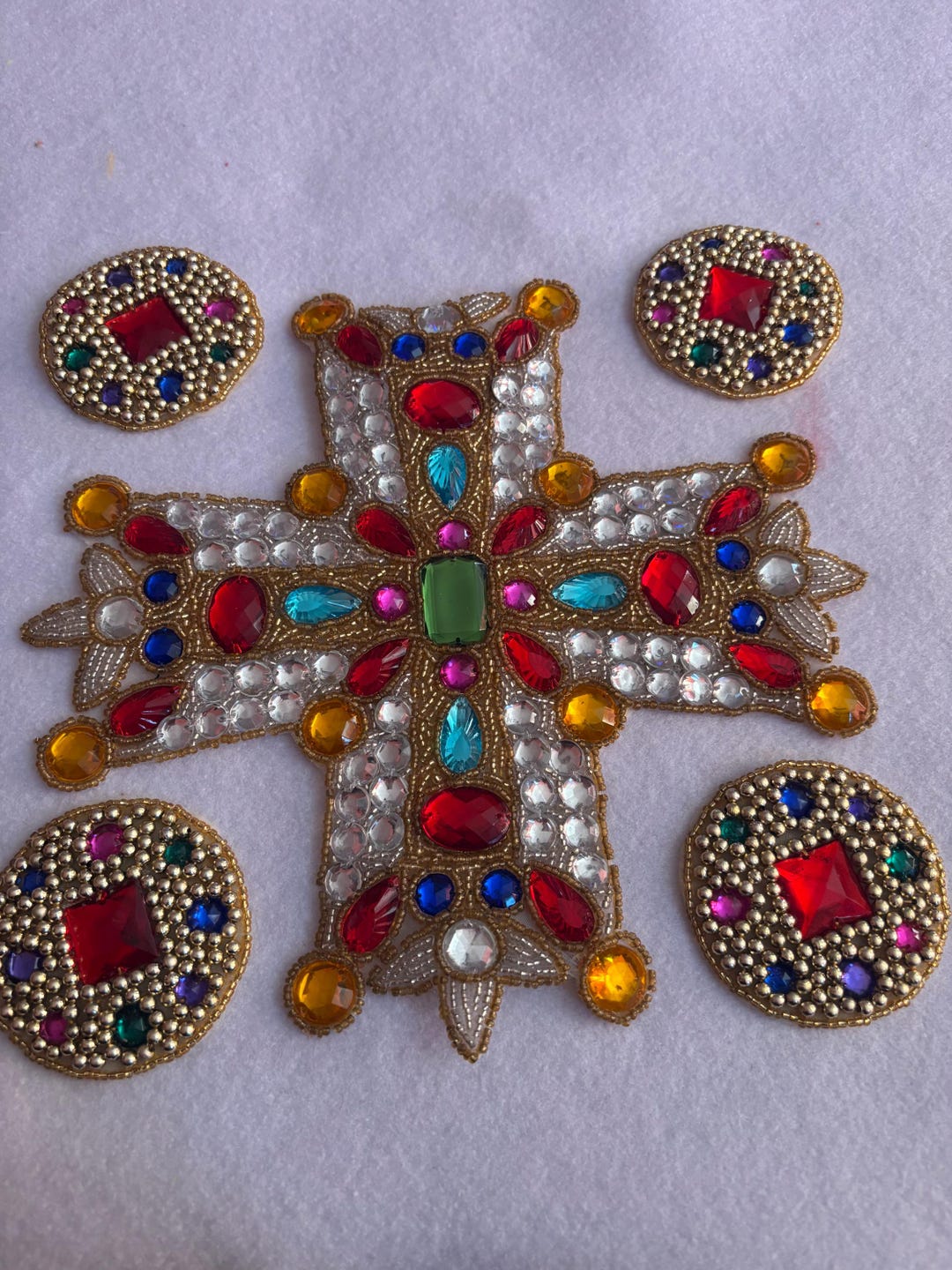 Medieval Jeweled Applique Set - Etsy