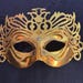 Gold Metallic Half Mask - Etsy