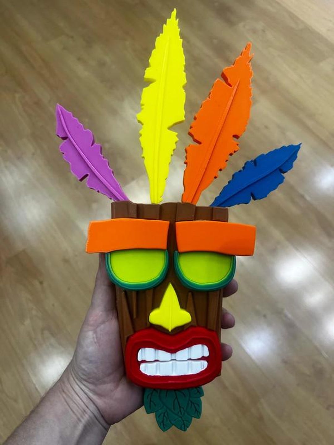 Aku Aku Crash Bandicoot 3D Mask, Aku Aku Crash Bandicoot 3D Mask - Etsy UK