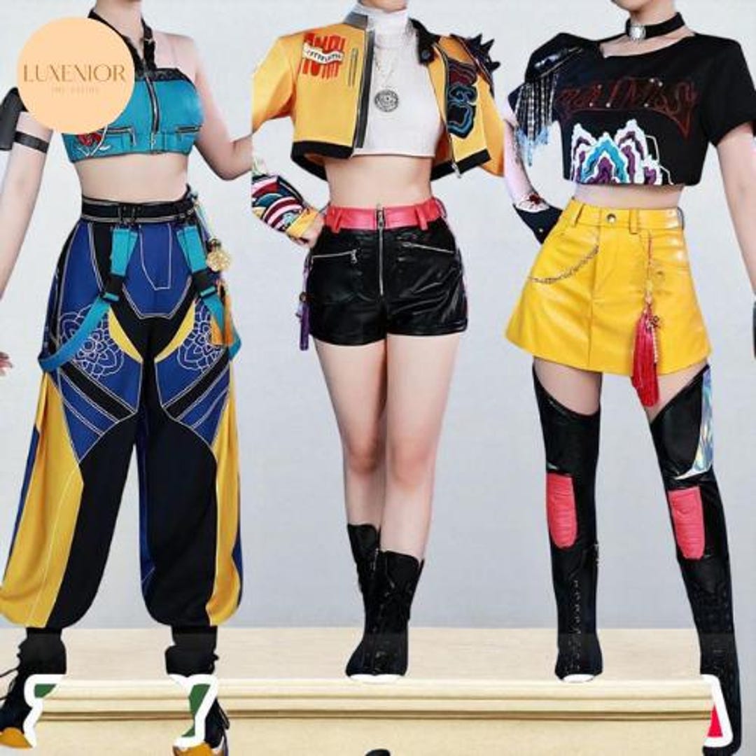 Kpop Demon Hunters Costume Mira, Rumi, Zoey Inspired Cosplay Outfit ...