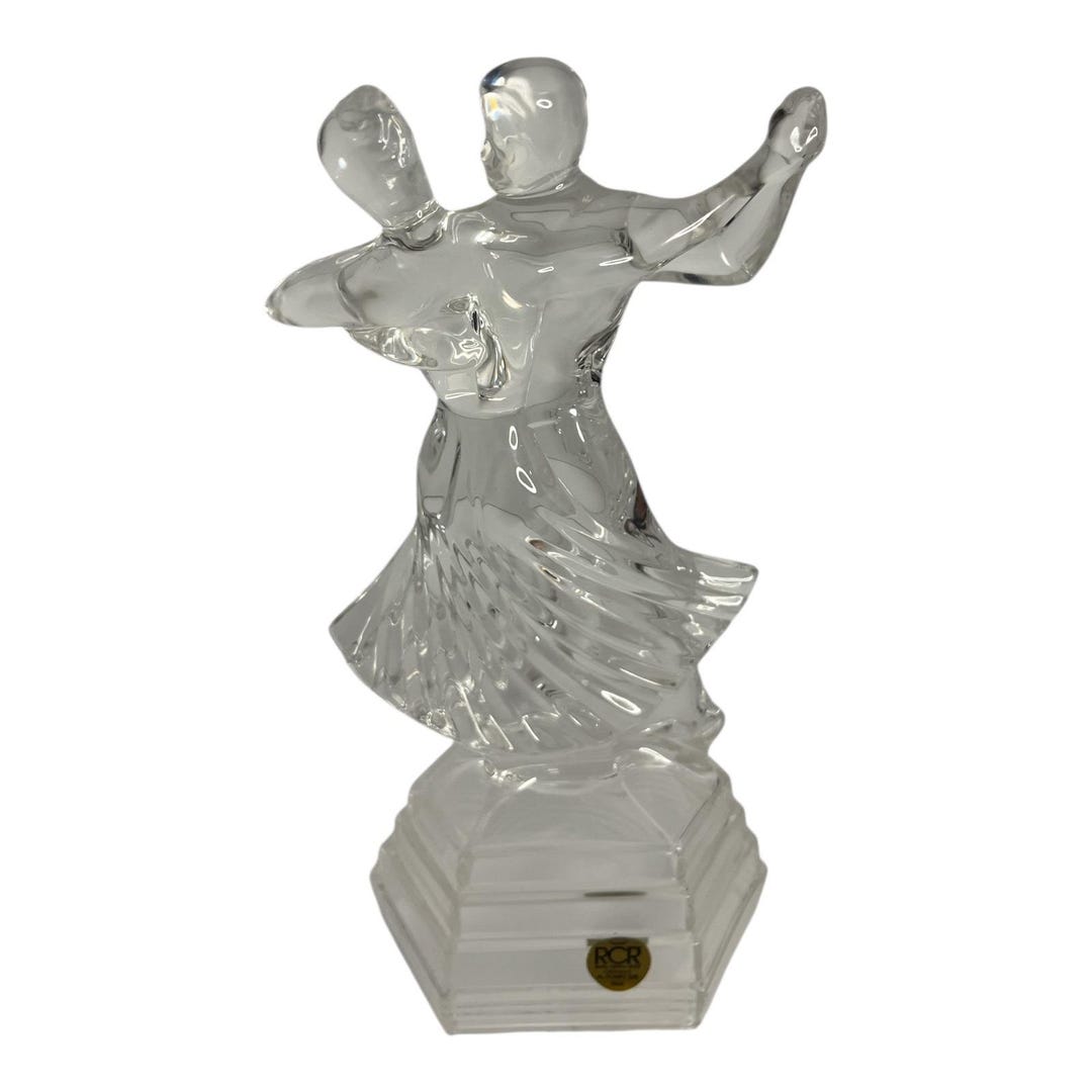 Vintage RCR Royal Crystal Rock Dancing Couple Figurine – 24% Lead ...