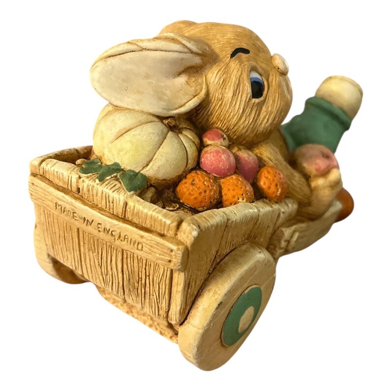 Vintage Pendelfin Barrow Boy Figurine Rabbit in Cart Hand-painted ...