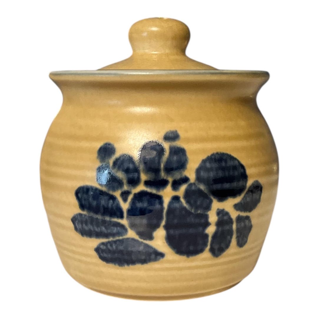 90s-2000s Rowe Pottery Works Lidded Stoneware Crock – Cobalt Blue ...
