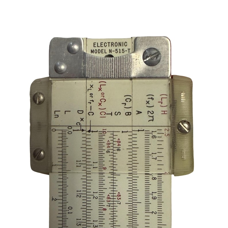 Vintage Electronic Slide Rule Model N-515-T With Leather Carrying Case ...