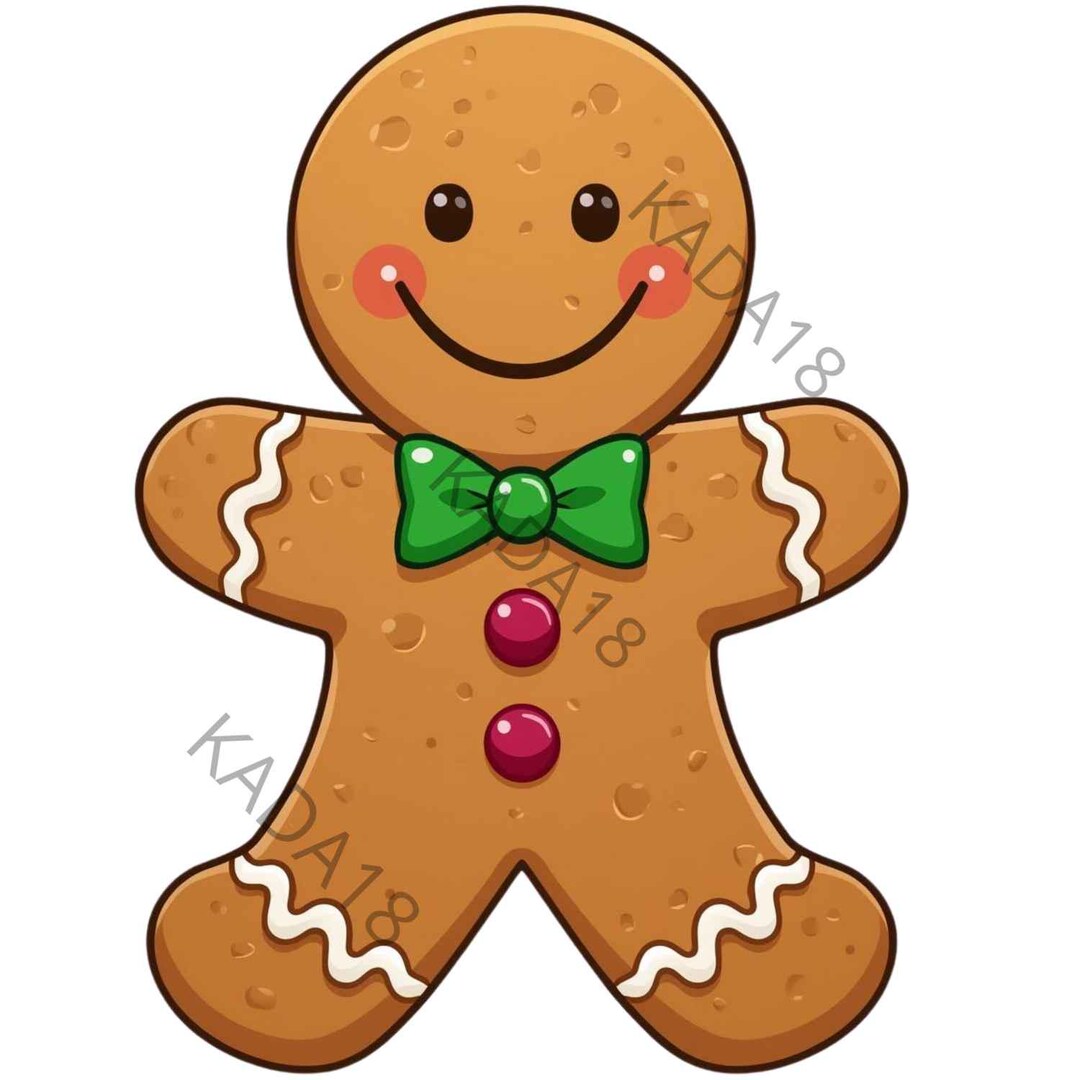 SVG Gingerbread Man Christmas. PNG Sublimation Cookie. Cricut KADA18 ...