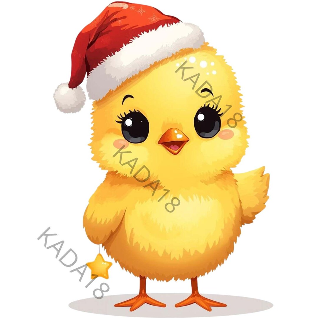Cute Christmas Chick SVG. Holiday Animal Baby Sublimation PNG PNG ...