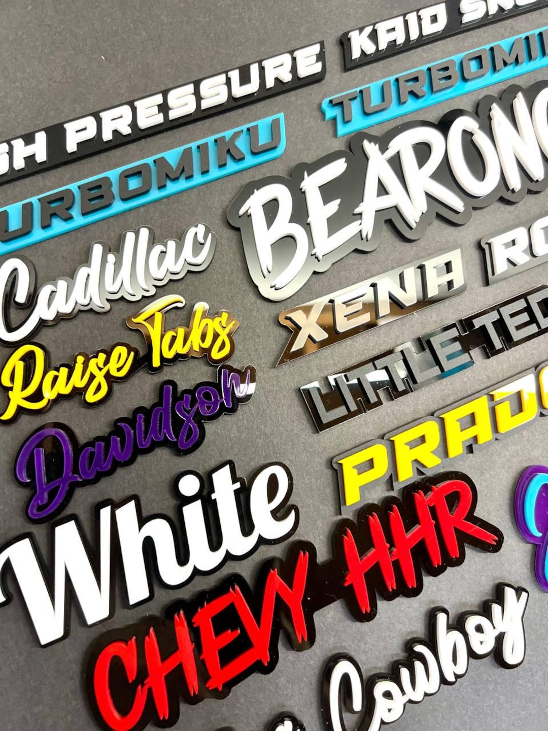 Nickname Custom Car Badge Name Emblem Badge Custom, Your Own Text Car ...