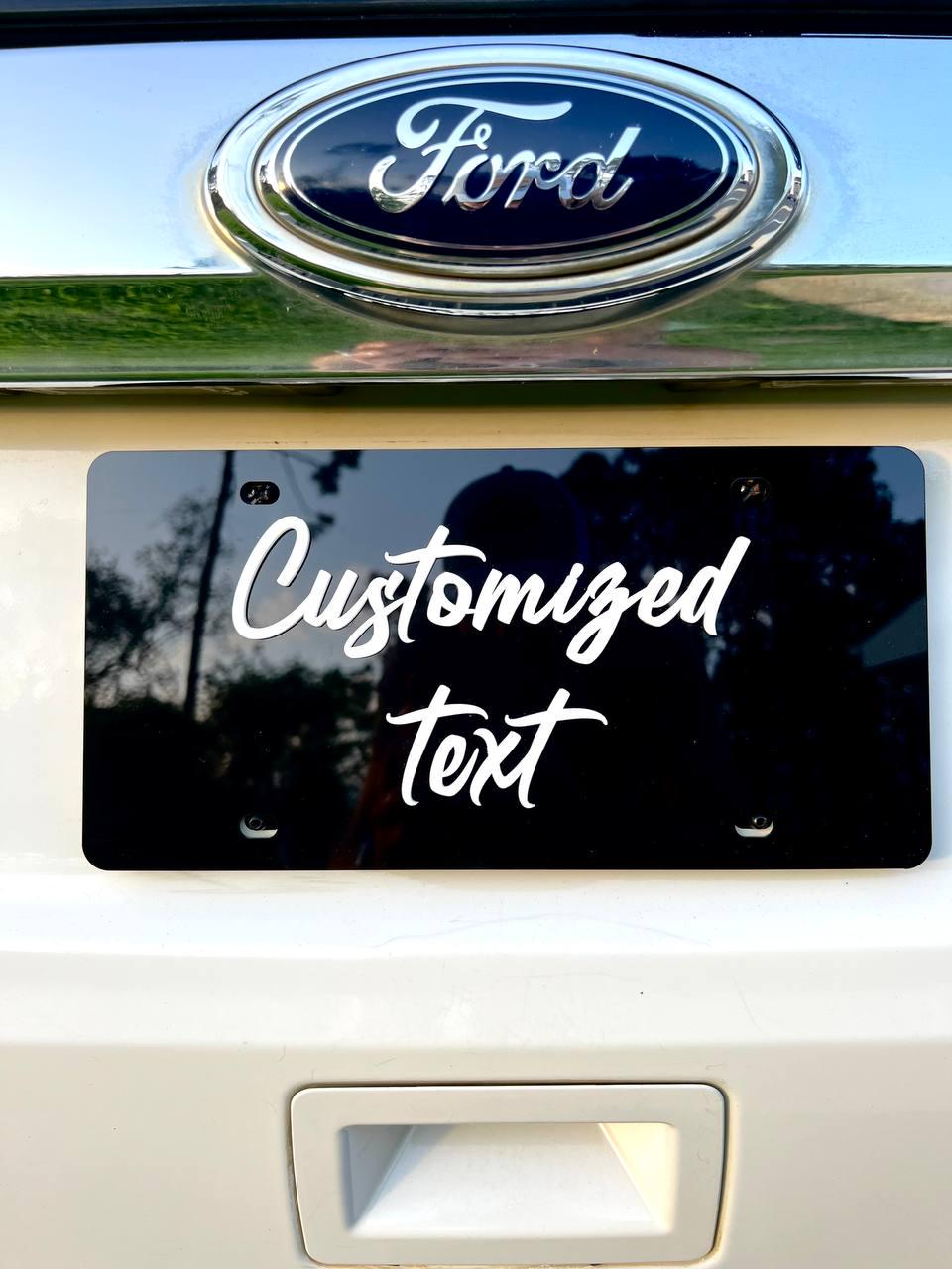 Custom License Plate for Front of Car | Custom Personalized License ...