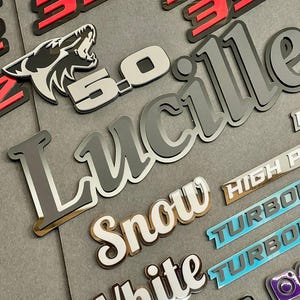 Nickname Custom Car Badge Name Emblem Badge Custom, Your Own Text Car ...