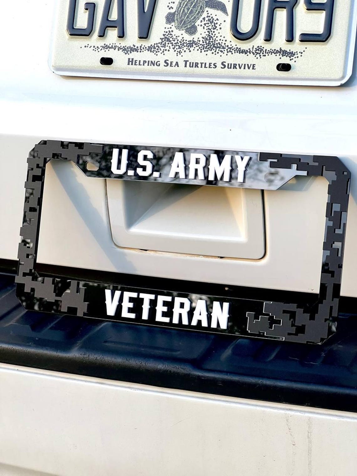 Veteran U.S. Army Black License Plate Frame Cover, Frame, Car Frame ...