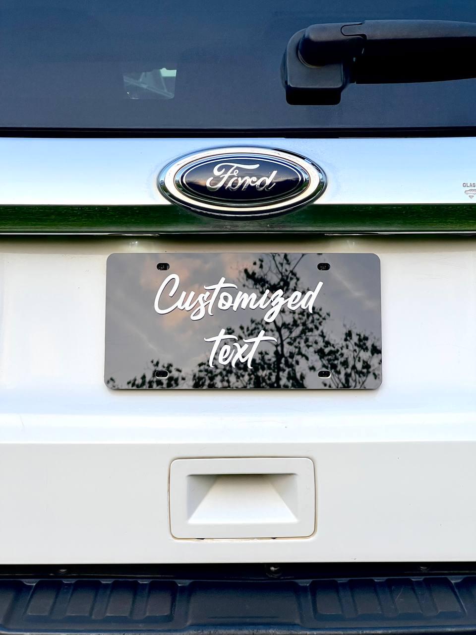 Custom License Plate for Front of Car | Custom Personalized License ...