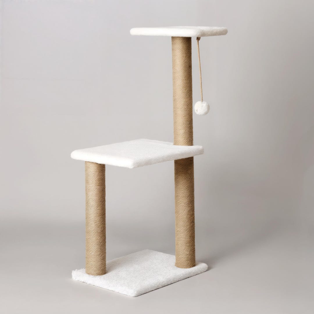 Cat Tree With Shelves, Two Story Cat Tree, Handmade Pet Furniture, Cat ...