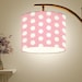 Pretty in Pink W/ White Polka Dots Lamp Shade. Linen Lamp Shade ...