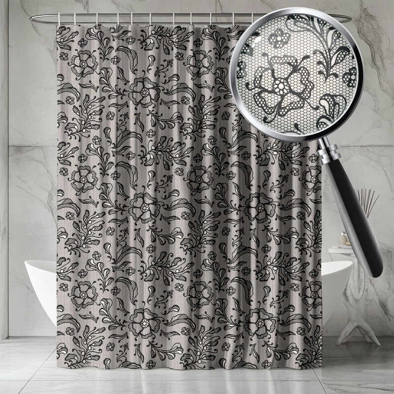Lace Shower Curtain - Etsy