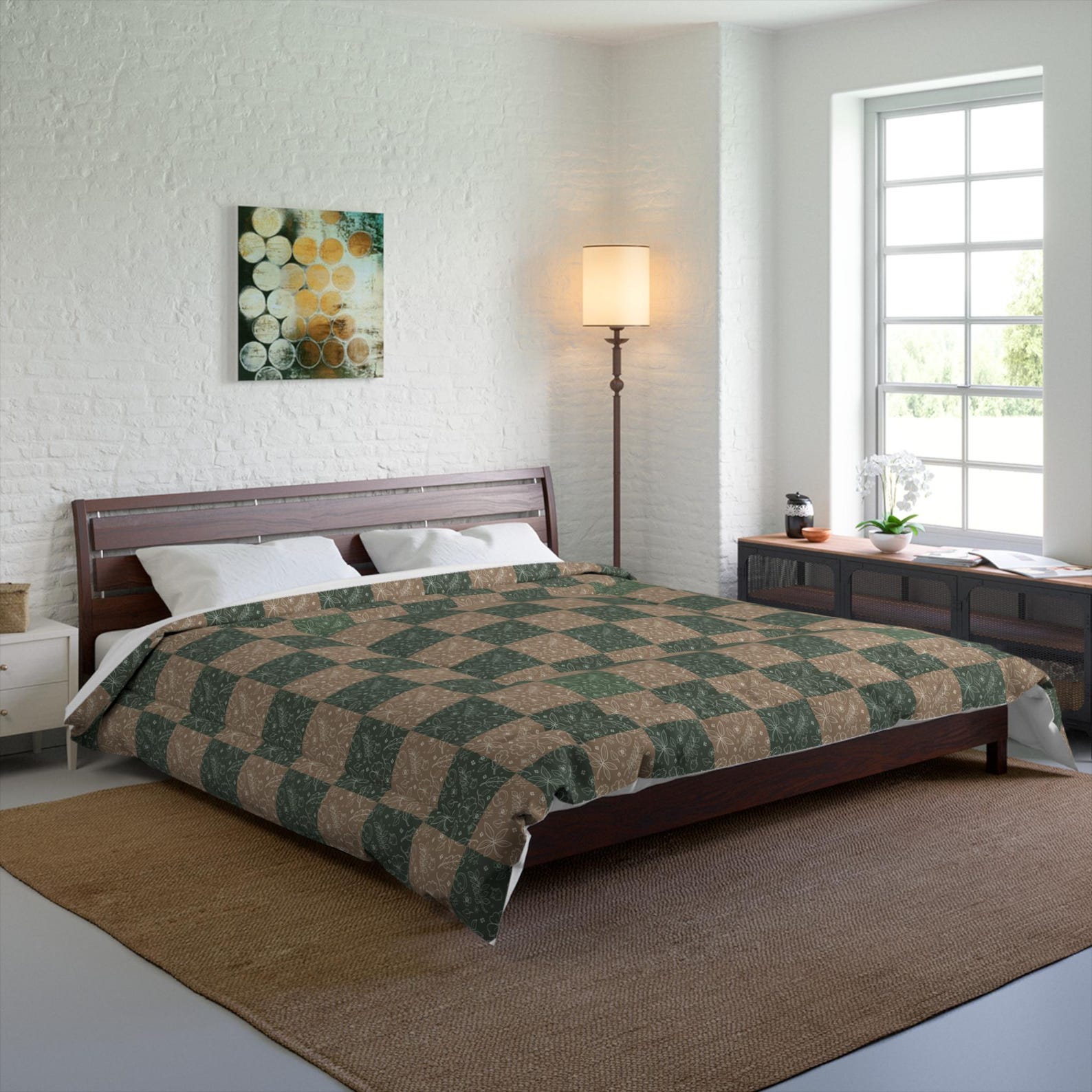 Rustic Plaid Comforter, Cozy Quilt for Home Decor, Farmhouse Bedding ...