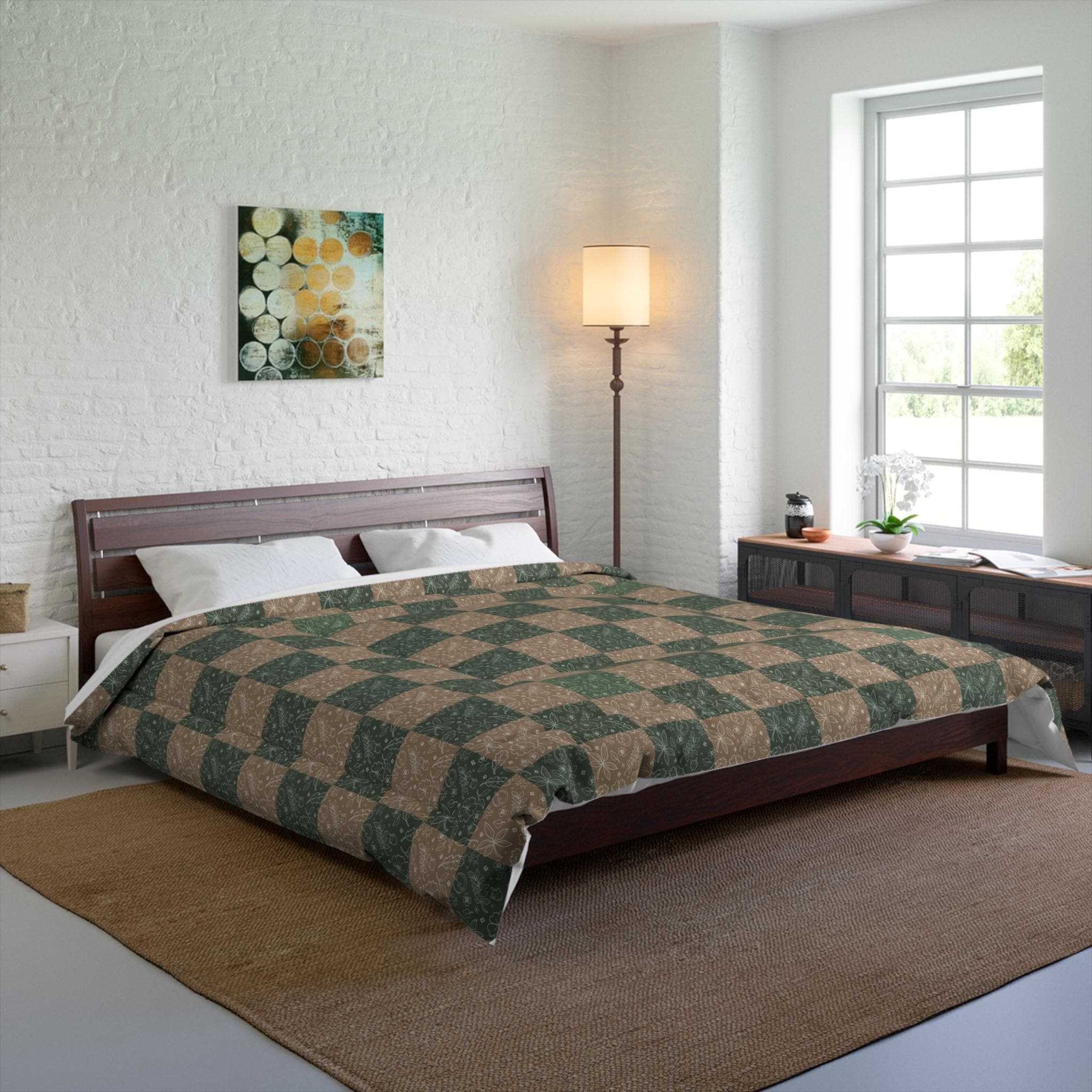 Rustic Plaid Comforter, Cozy Quilt for Home Decor, Farmhouse Bedding ...