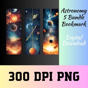 Astronomy Bookmarks PNG, Solar System Bookmark PNG, Space Lover Design ...
