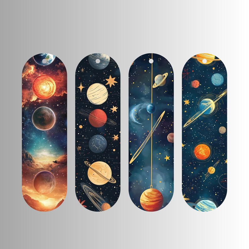 Astronomy Bookmarks PNG, Solar System Bookmark PNG, Space Lover Design ...