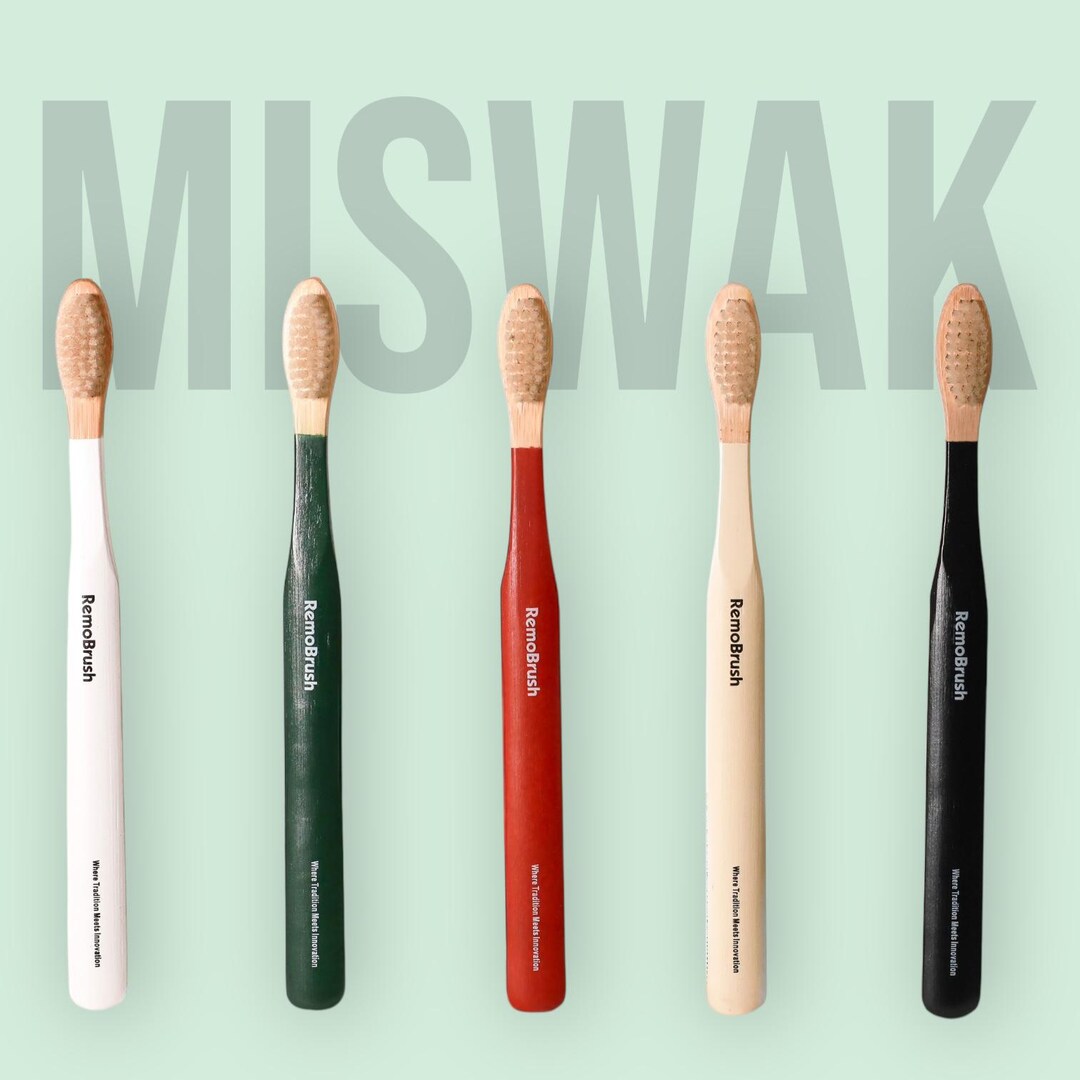 Bamboo Toothbrush With Miswak-infused Bristles | Natural Whitening ...