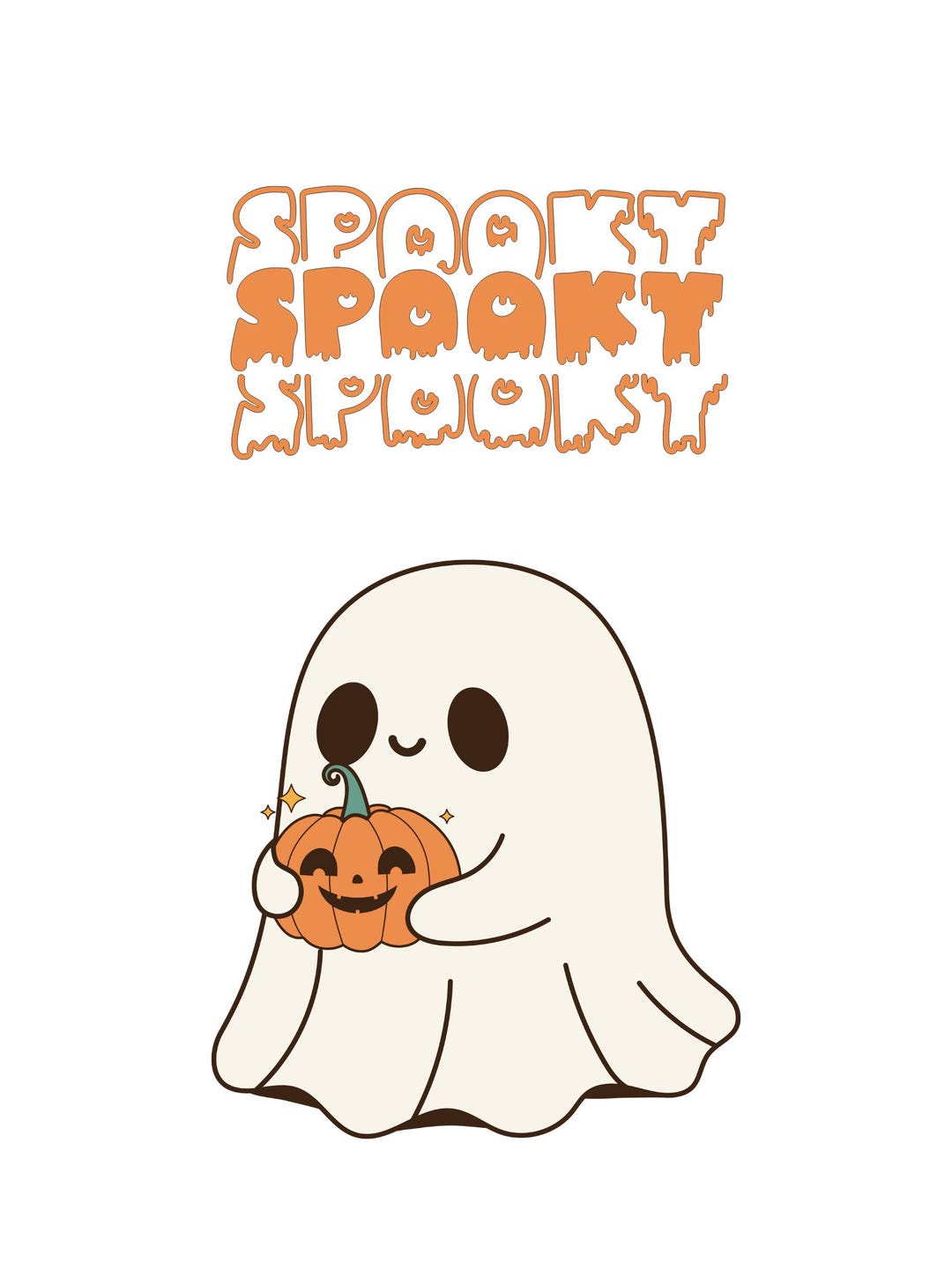 Spooky Little Ghost Digital Download - Etsy
